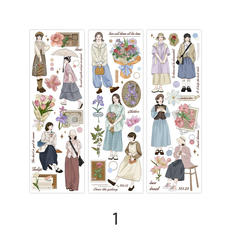 Casual Lifestyle Washi Stickers for Girls | Stamprints