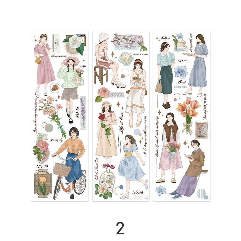 Casual Lifestyle Washi Stickers for Girls | Stamprints