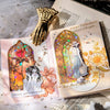 Vintage Glass Window Clear Transparent Stickers by Stamprints