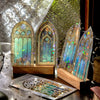 Vintage Glass Window Clear Transparent Stickers by Stamprints