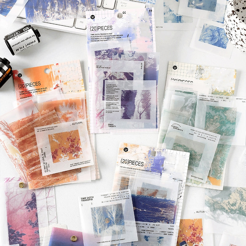 Vintage Scenery Parchment Paper | Antique Inspired Scrapbooking