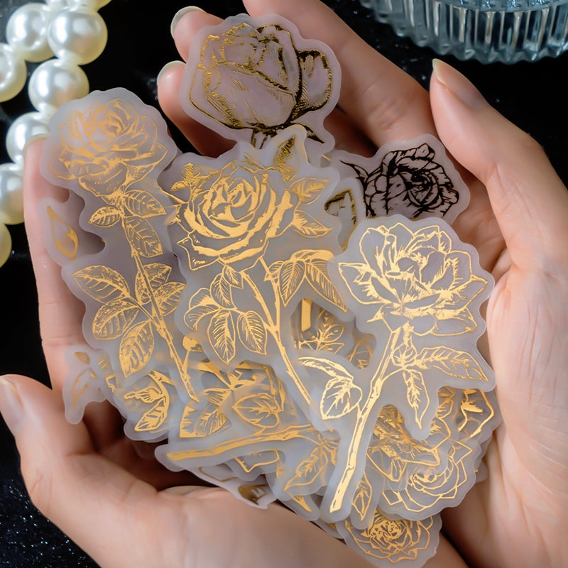 Golden Promise Series Sulfuric Acid Paper Sticker Pack - Decorative ...