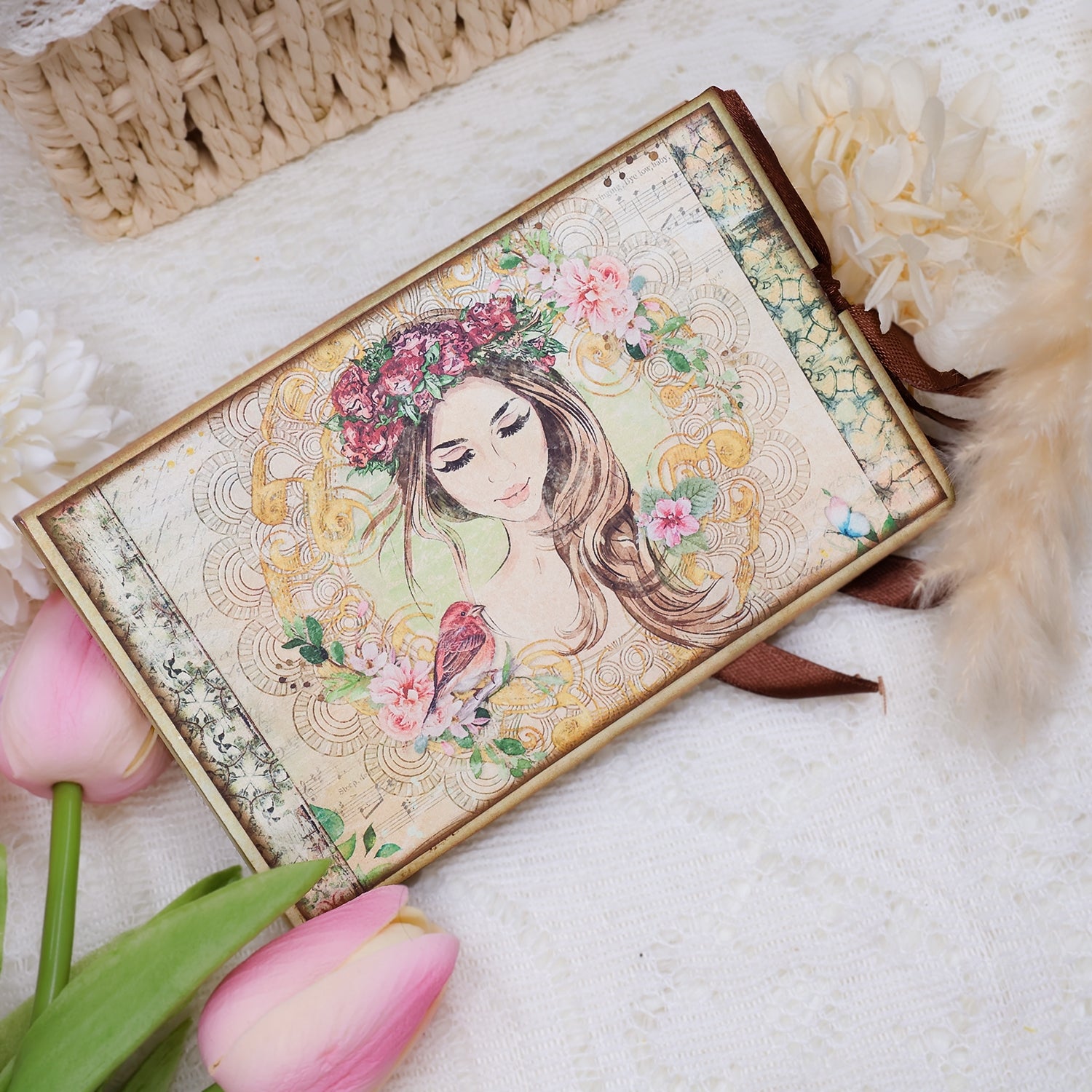 Green Countryside Junk Journal Kit | Handmade Folio by Stamprints