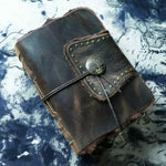 Handmade Genuine Leather Thread-bound Thick Magic Book with Rough Edges ...