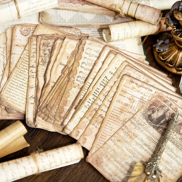 Step into the Past with Handwritten Old Days Retro Background Paper ...