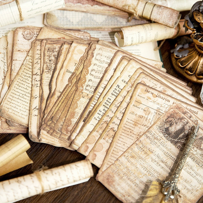 Step into the Past with Handwritten Old Days Retro Background Paper ...