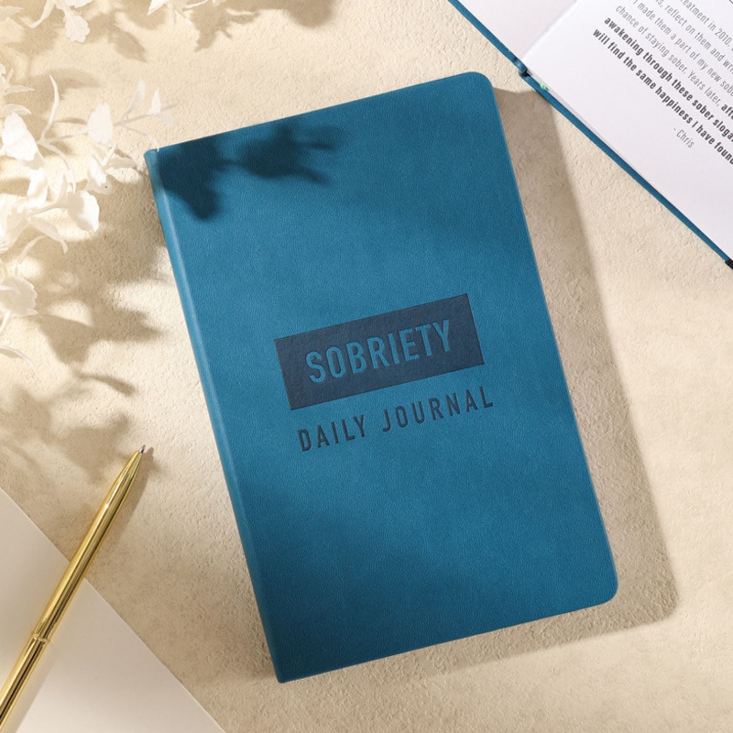 High Quality A5 Hard Cover Sobriety Journal by Stamprints