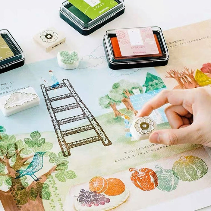 Japan Shachihata Oil Pigment Rubber Stamp Ink Pad - Quick-Drying ...