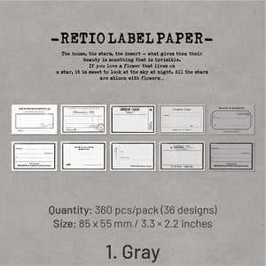 Beautiful Label Boxed Notepaper Set - 360 Pieces, 36 Designs | Stamprints