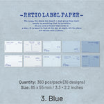 Beautiful Label Boxed Notepaper Set - 360 Pieces, 36 Designs | Stamprints