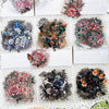 Clear Silver Lace & Flower Number Stickers | Stamprints