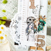 Clear Silver Lace & Flower Number Stickers | Stamprints