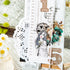 Clear Silver Lace & Flower Number Stickers | Stamprints