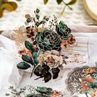 Clear Silver Lace & Flower Number Stickers | Stamprints
