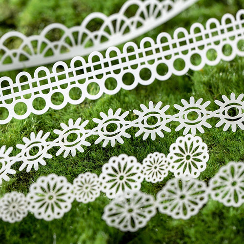 Linen Pattern Die-cut Lace Paper | Exquisite Texture