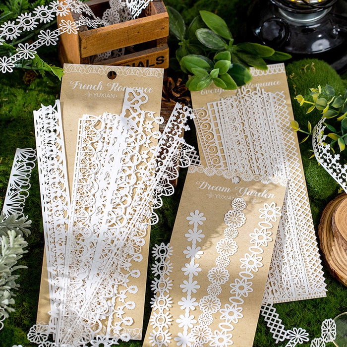 Linen Pattern Die-cut Lace Paper | Exquisite Texture