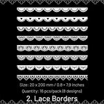 Linen Pattern Die-cut Lace Paper | Elegant Decorative Paper by Stamprints