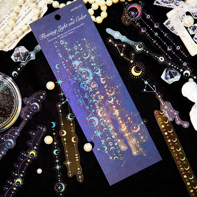 Clear Transparent Border Stickers - Music & Lace Designs | Stamprints