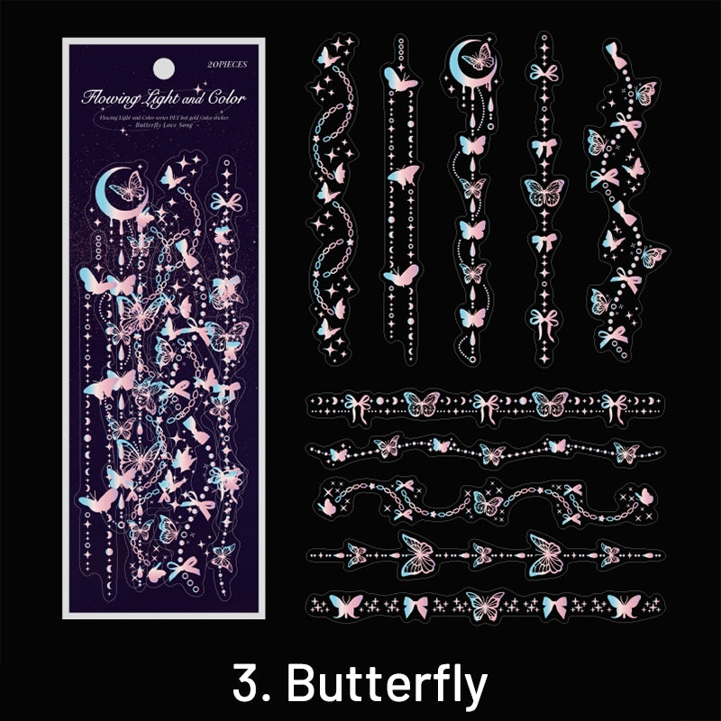 Clear Transparent Border Stickers - Music & Lace Designs | Stamprints
