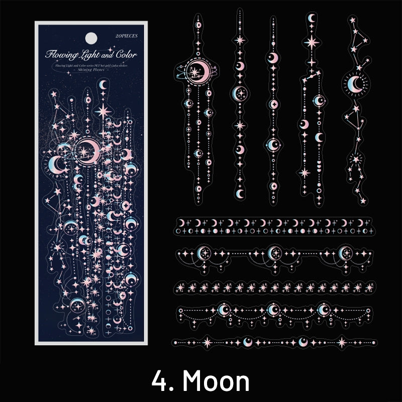 Clear Transparent Border Stickers - Music & Lace Designs | Stamprints