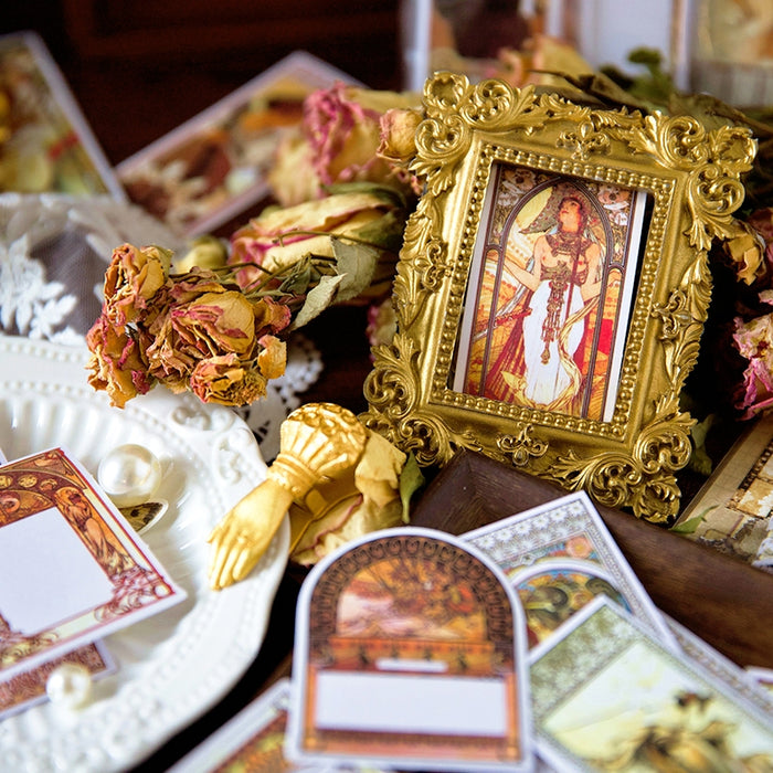 Elevate Your Artistry with Mucha Collection Retro Stickers - 30 Pieces ...