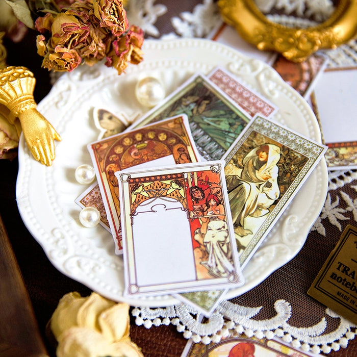 Elevate Your Artistry with Mucha Collection Retro Stickers - 30 Pieces ...