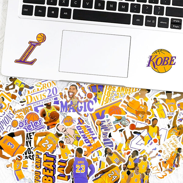 NBA-serie Cartoon Graffiti Basketball Team Logo Stickers - PVC-stickers ...