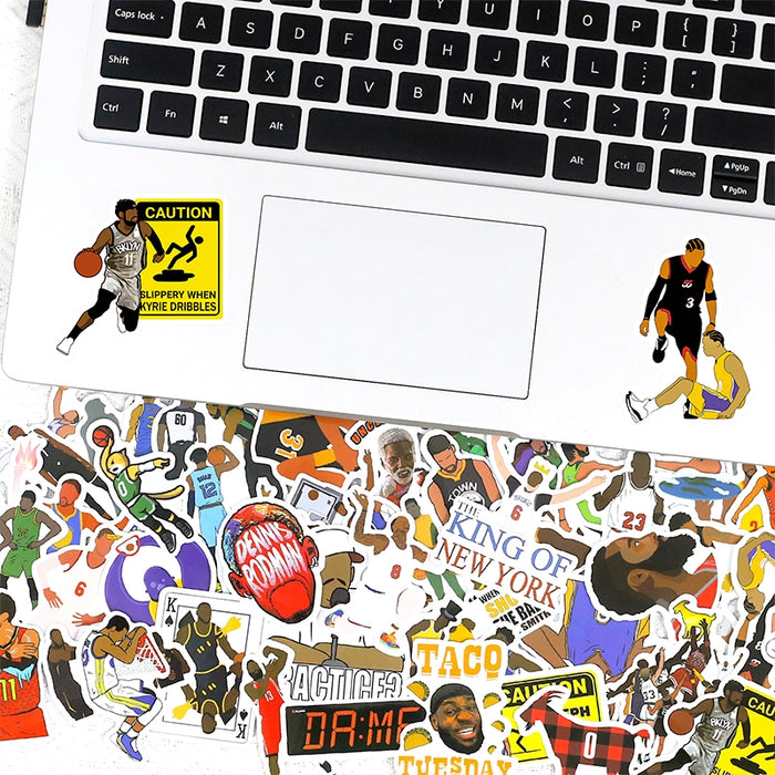 NBA Series Cartoon Graffiti Basketball Team Logo Stickers - PVC Decals ...