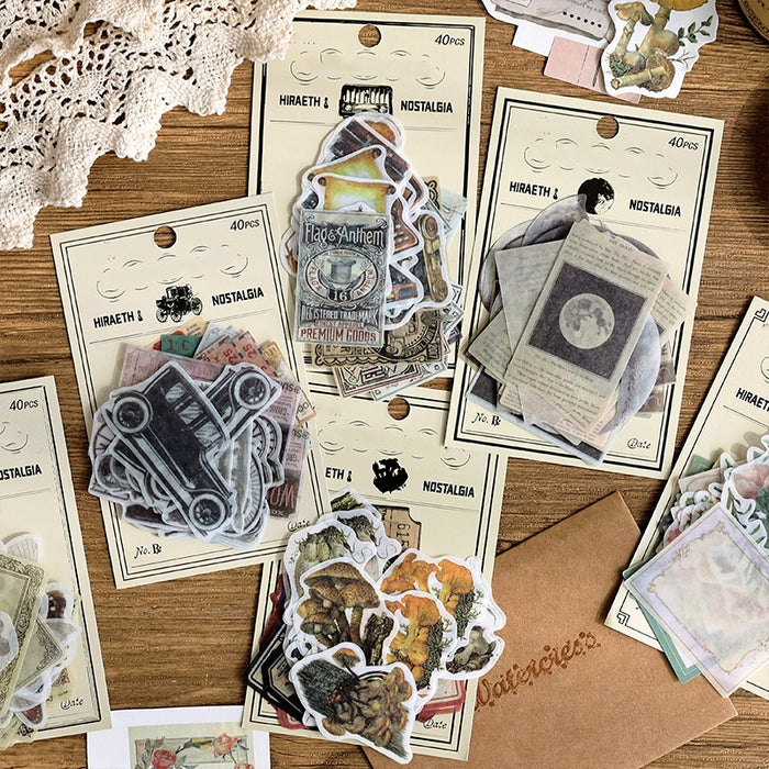 Capture Nostalgia with Old Time Feelings Retro Journal Stickers | 40 ...