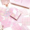 Plaid Notes Scrapbook Paper | Vintage Craft Supplies by Stamprints