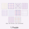 Plaid Notes Scrapbook Paper | Vintage Craft Supplies by Stamprints