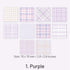Plaid Notes Scrapbook Paper | Vintage Craft Supplies by Stamprints