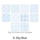 Plaid Notes Scrapbook Paper | Vintage Craft Supplies by Stamprints