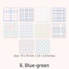 Plaid Notes Scrapbook Paper | Vintage Craft Supplies by Stamprints