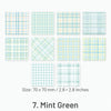 Plaid Notes Scrapbook Paper | Vintage Craft Supplies by Stamprints