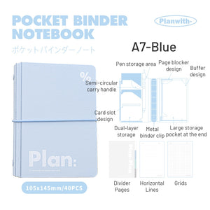 Simple Binder Planner A6 A7 with Pocket Series by Stamprints