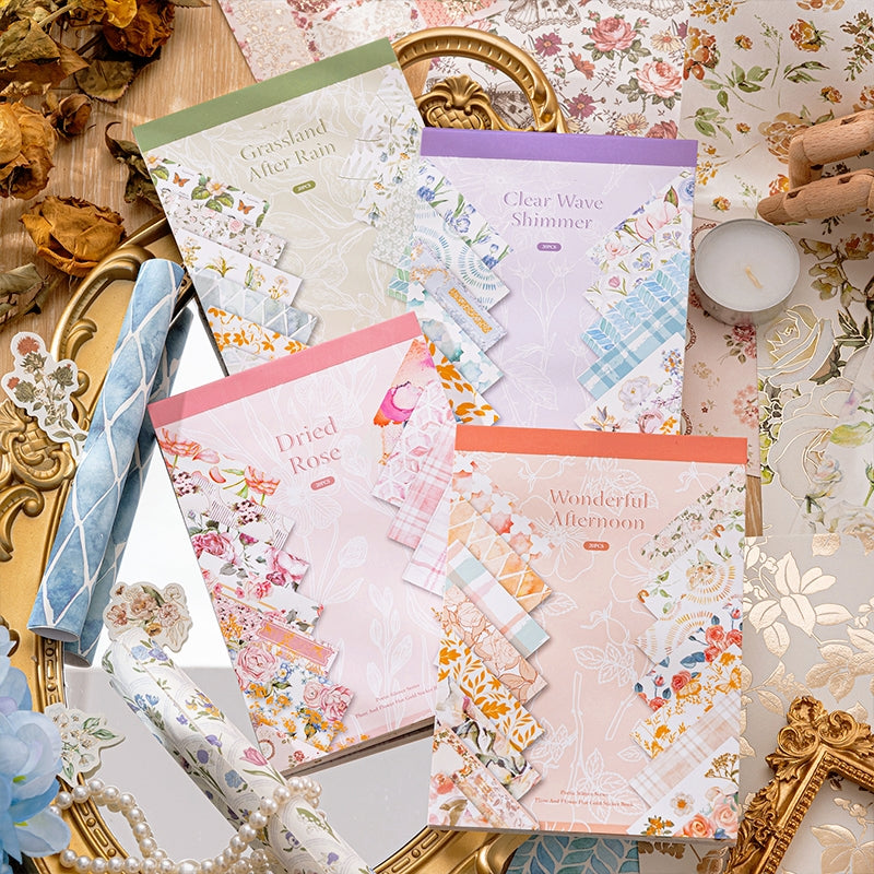Gold Plant & Flower Sticker Book | Hot Stamping Collection - Stamprints