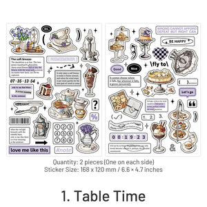Retro Life Items Stickers Pack - Vintage Daily Essentials by Stamprints