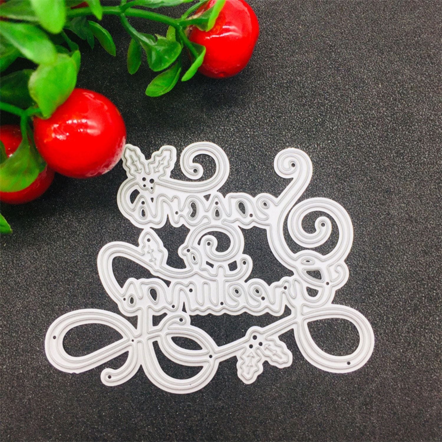 Seasons Greetings Die Cuts | Carbon Steel Crafting Dies | Stamprints