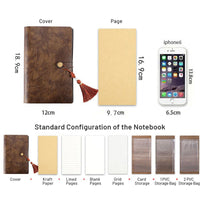 Classic PU Leather Loose-Leaf Journal Notebook by Stamprints - Personal ...