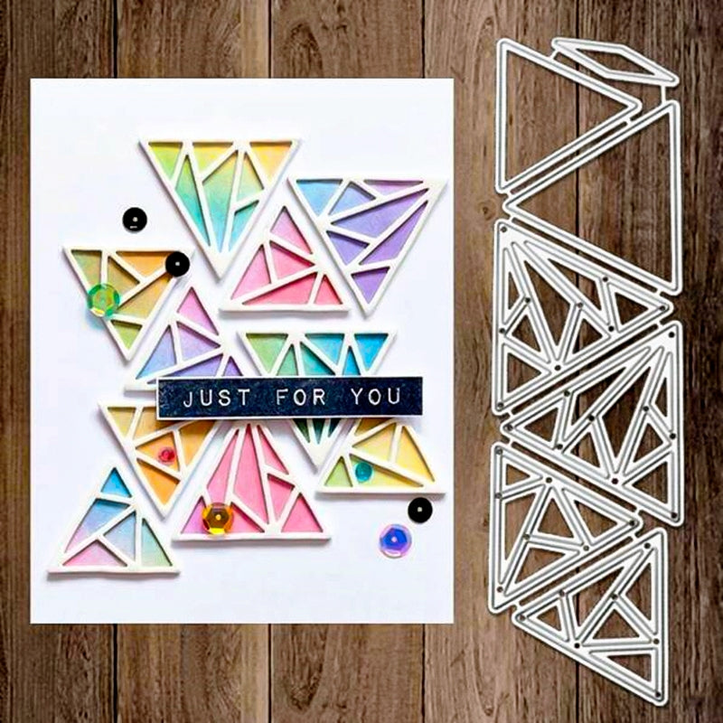 Triangle Carbon Steel Dies Set of 6 | Stamprints Craft Cutting Tools