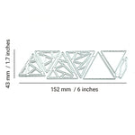 Triangle Carbon Steel Dies Set of 6 | Stamprints Craft Cutting Tools