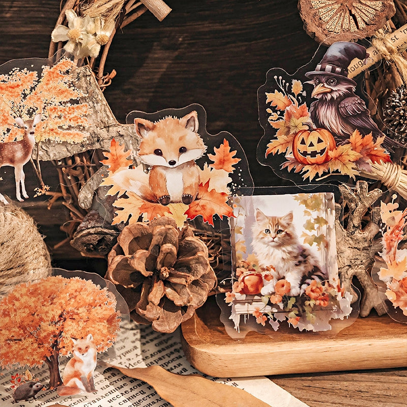 Nature Leaf Clear Transparent Decorative Stickers by Stamprints