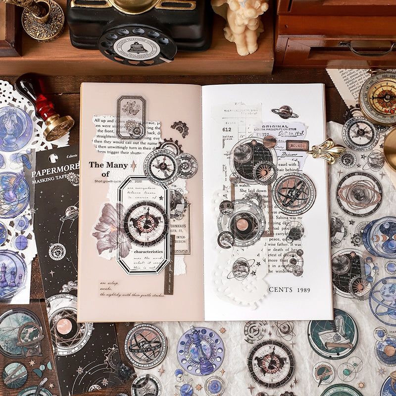 Clear Transparent Space Stickers | Stamprints Collection