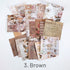 Vintage Square Background Sticker Book | Stamprints