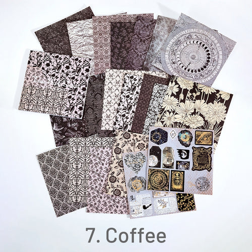 Vintage Square Background Sticker Book-Journal Stickers | Stamprints