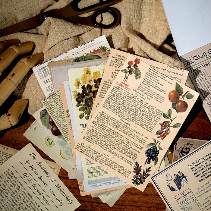 Time Travel Series Vintage Scrapbook Paper Book - Collage, and Crafts ...