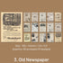 Vintage Time Travel Scrapbook Paper Pack - 720 Pieces | Stamprints