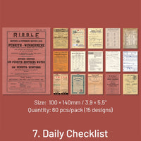 Vintage Time Travel Scrapbook Paper Pack - 720 Pieces | Stamprints