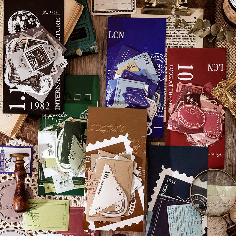 Vintage Travel Stamp Memo Stickers | Decorative Notes by Stamprints